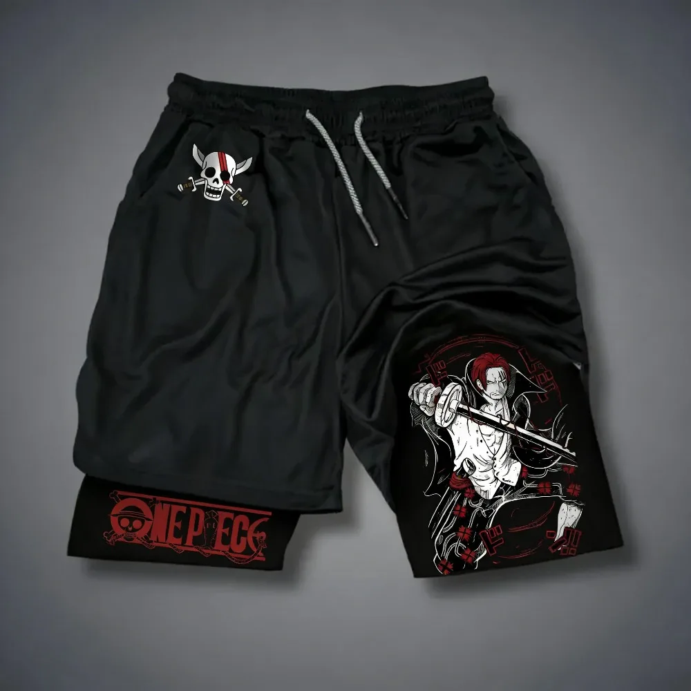 ONE PIECE Shanks Classic Anime Printed Double Layer Shorts 2026 US ...