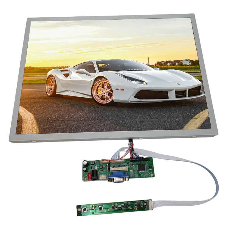 15 inch Monitor controller display module kit 1024X768 IPS 15" LCD Car ...