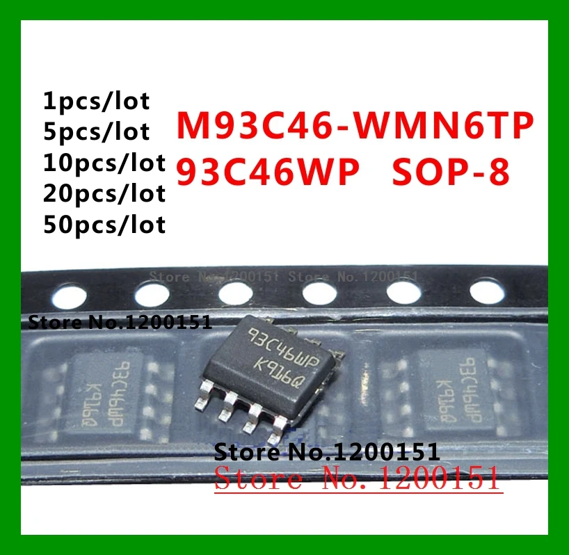 M93C46 WMN6TP 93C46WP 93C46 SOP8|Circuitos integrados| - AliExpress