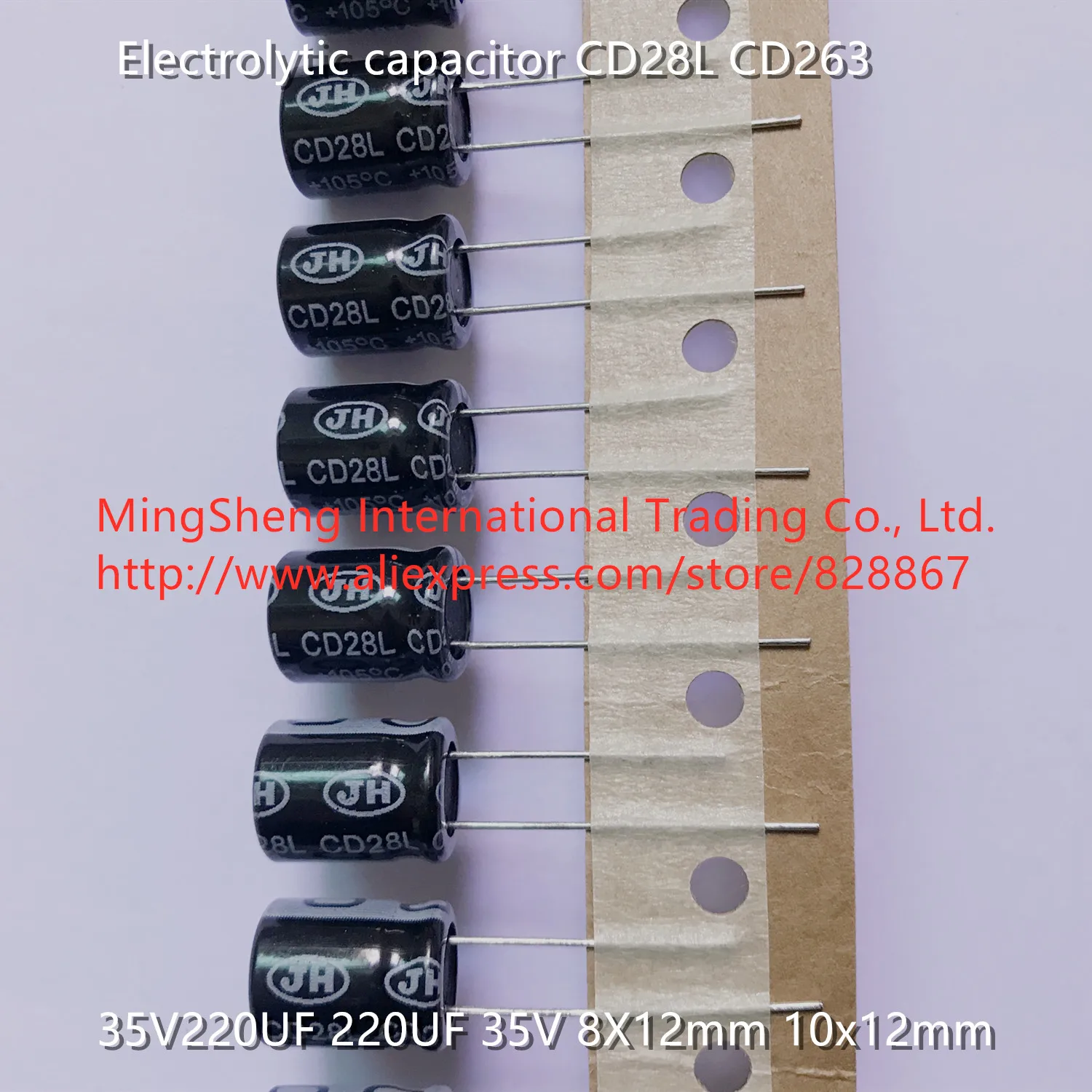 Original-new-100-electrolytic-capacitor-CD28L-CD263-105-degree-35V220UF ...