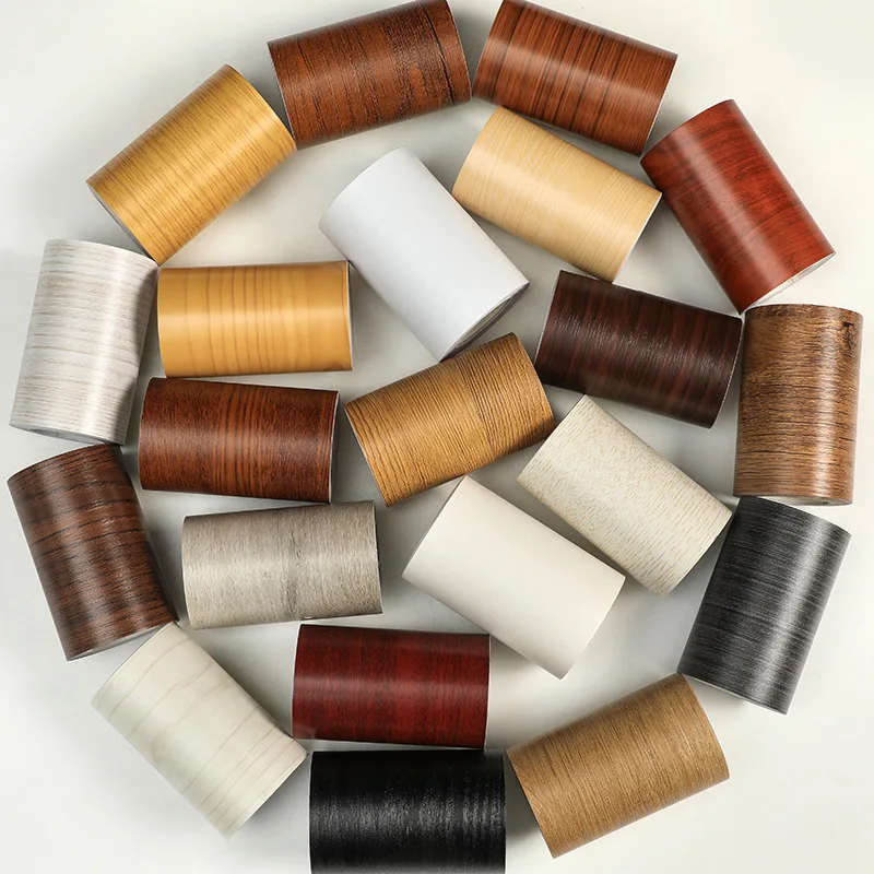 1 Roll 10cmx5m Self-adhesive Tape Wood Grain Waterproof Strong ...