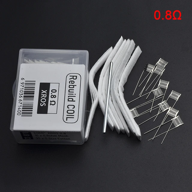1Set DIY Tool Rebuild Kit Mesh Coil Resistance Wire For XROS 0.8ohm ...