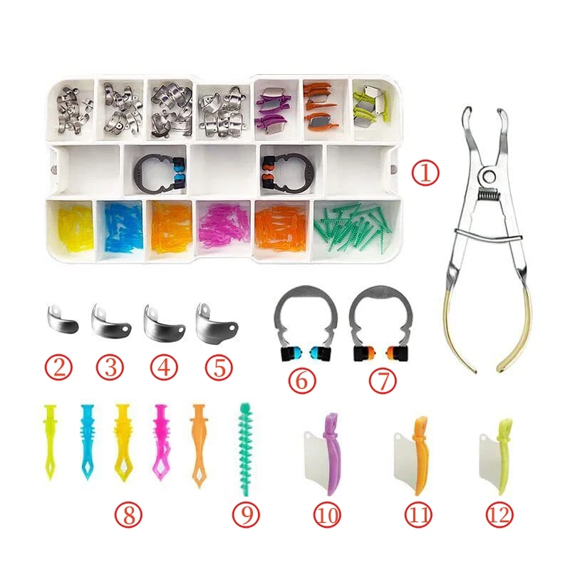 Dental-Sectional-Matrix-System-A3-Metal-Matrices-Titanium-Clamping ...