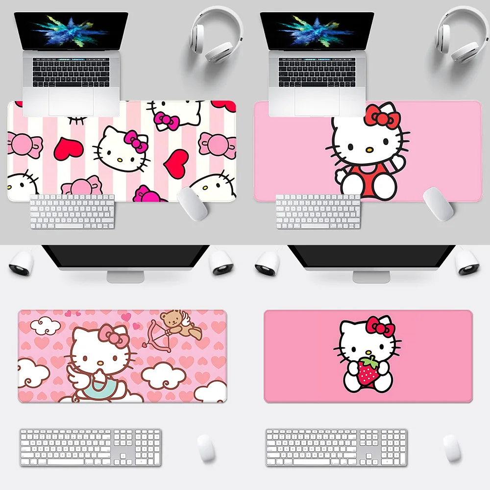 Pink-Cartoon-Hello-Kitty-Mousepad-HD-Printing-Computer-Gamers-Locking ...