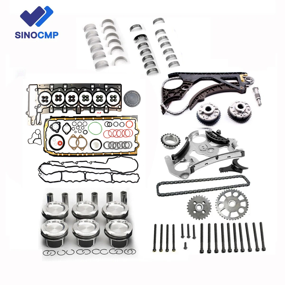 N54-Engine-Overhaul-Rebuild-Kit-Timing-Chain-Oil-Pump-Guide-Set-For-BMW ...