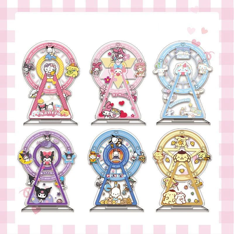 Sanrio-Hello-Kitty-Acrylic-Ferris-Wheel-Ornaments-Cinnamoroll-Anime ...