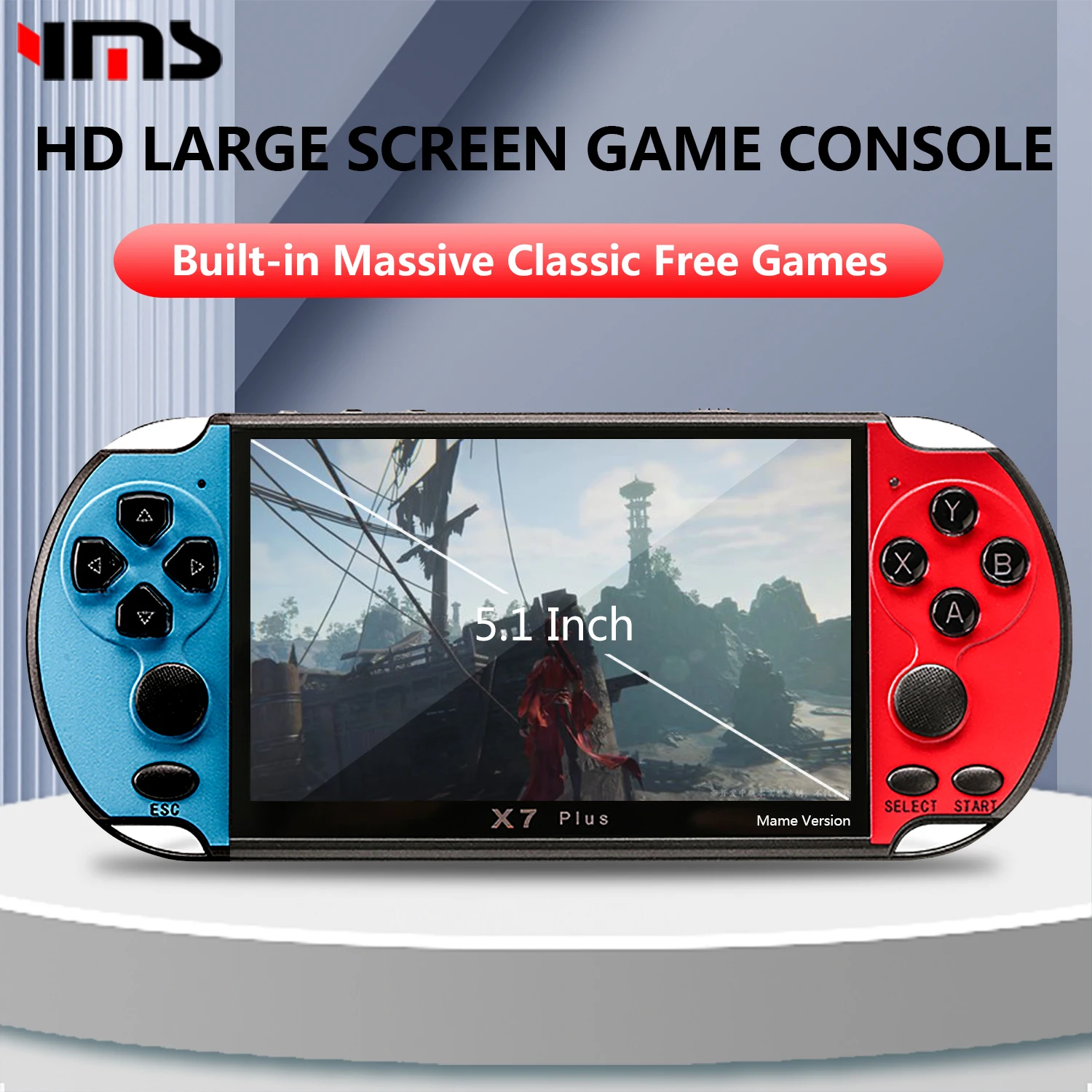 X7 plus 5.1 handheld game console embutido 6800 clássico retro jogo ...