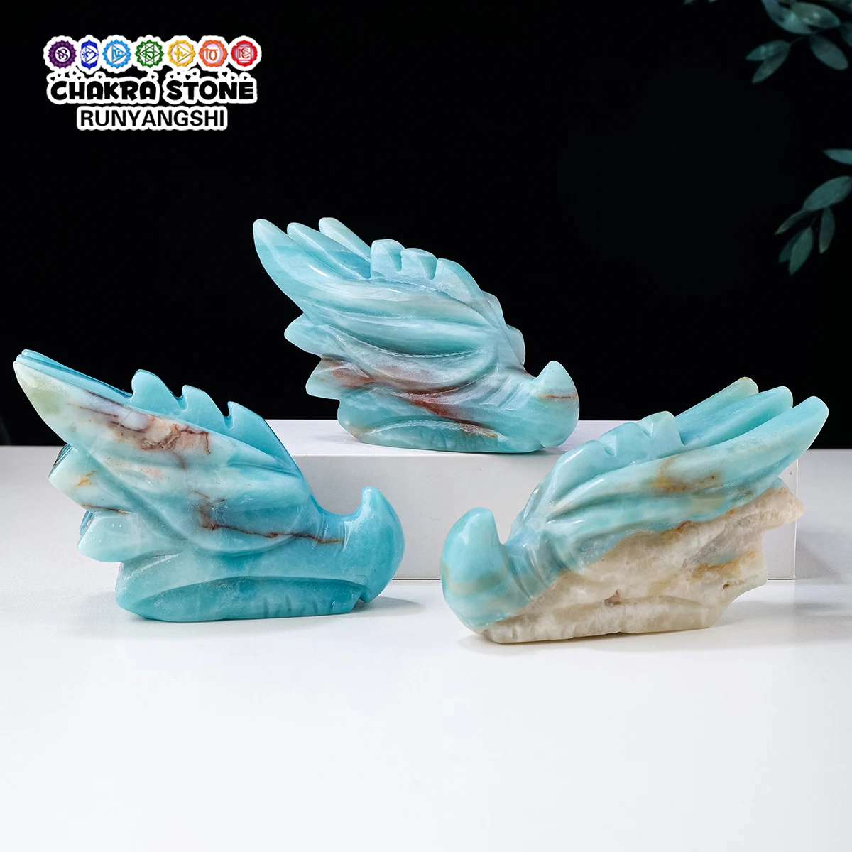 New-Arrival-Natural-Amazonite-Dragon-Head-Carving-Sky-Blue-Crystal ...