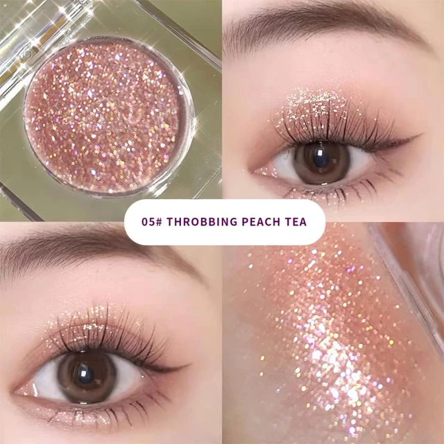 White Glitter Eye Makeup