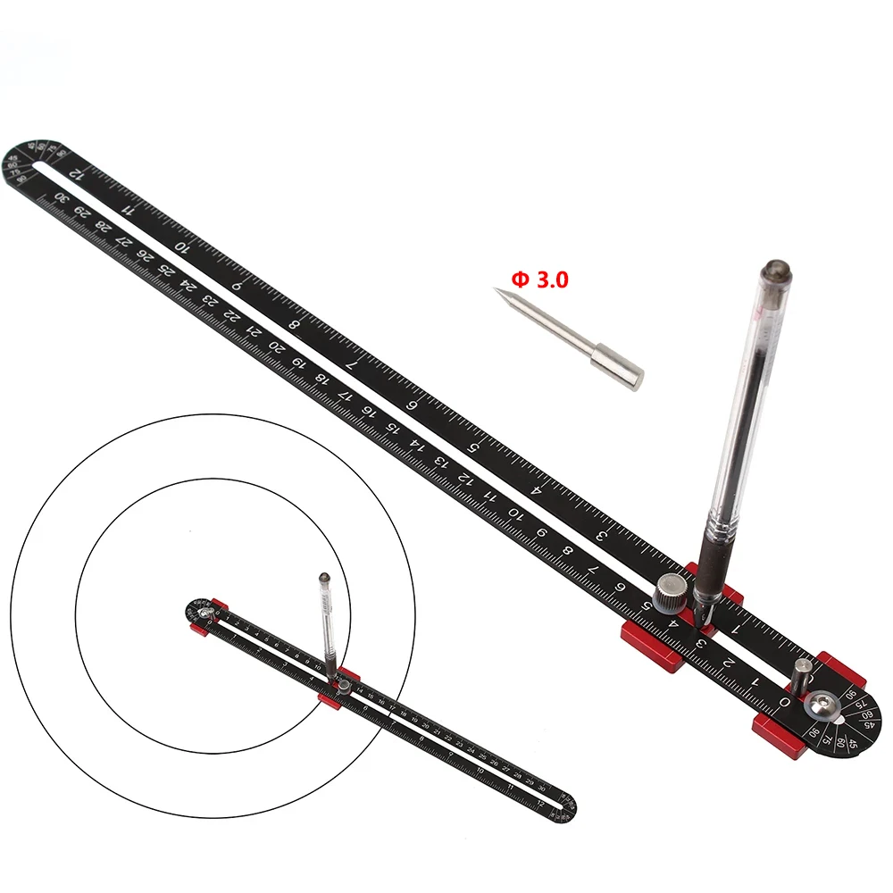 Woodworking-Drawing-Compass-Circular-Drawing-Tool-300MM-Adjustable ...