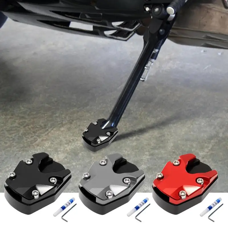 Motorcycle-Kickstand-Foot-Side-Stand-Anti-Sinking-Plate-Support ...