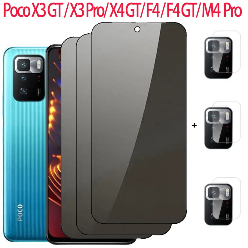 Privacy Glass Poco X3 Gt Tempered Glass For Xiaomi Poco X 3 X3 Pro Film ...