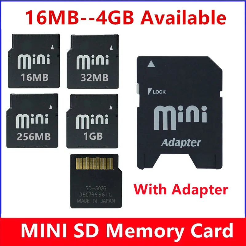 Original Mini Sd Card 32mb 64mb 128mb 256mb 512mb 1gb 2gb 4gb Minisd ...