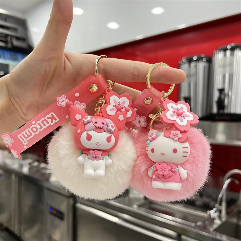 Pink Kitty Keychain
