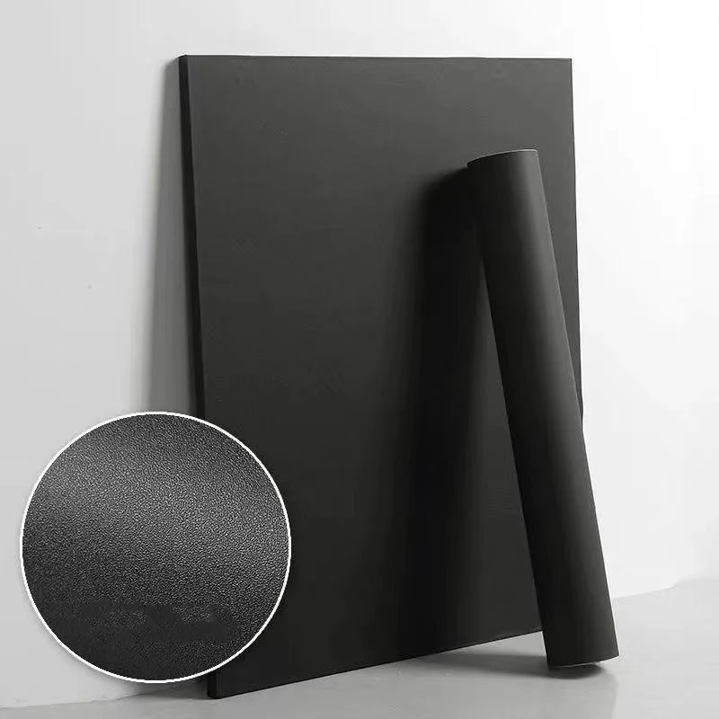 Pure-Black-Frosted-Contact-Paper-for-Living-Room-Decor-Vinyl-Self ...