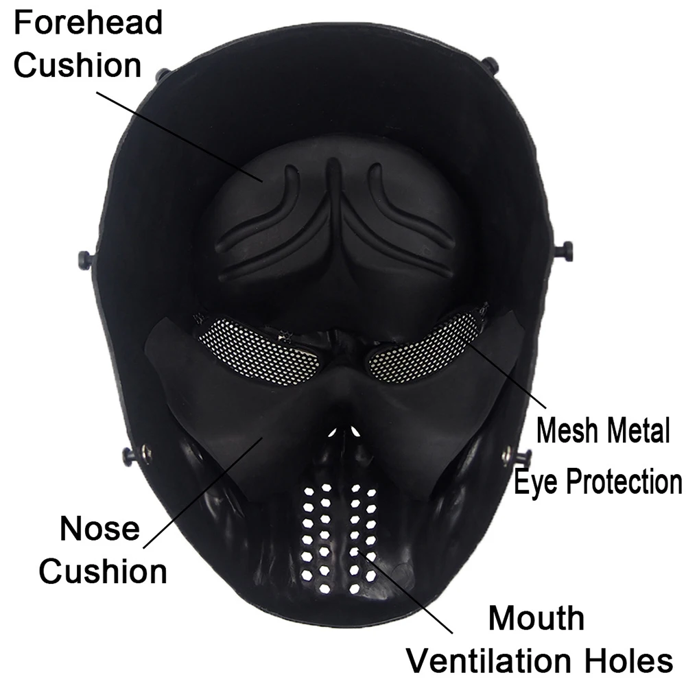 Costume Gas Mask Jadedragon Tactical Paintball Mask With Dual Exhaust ...