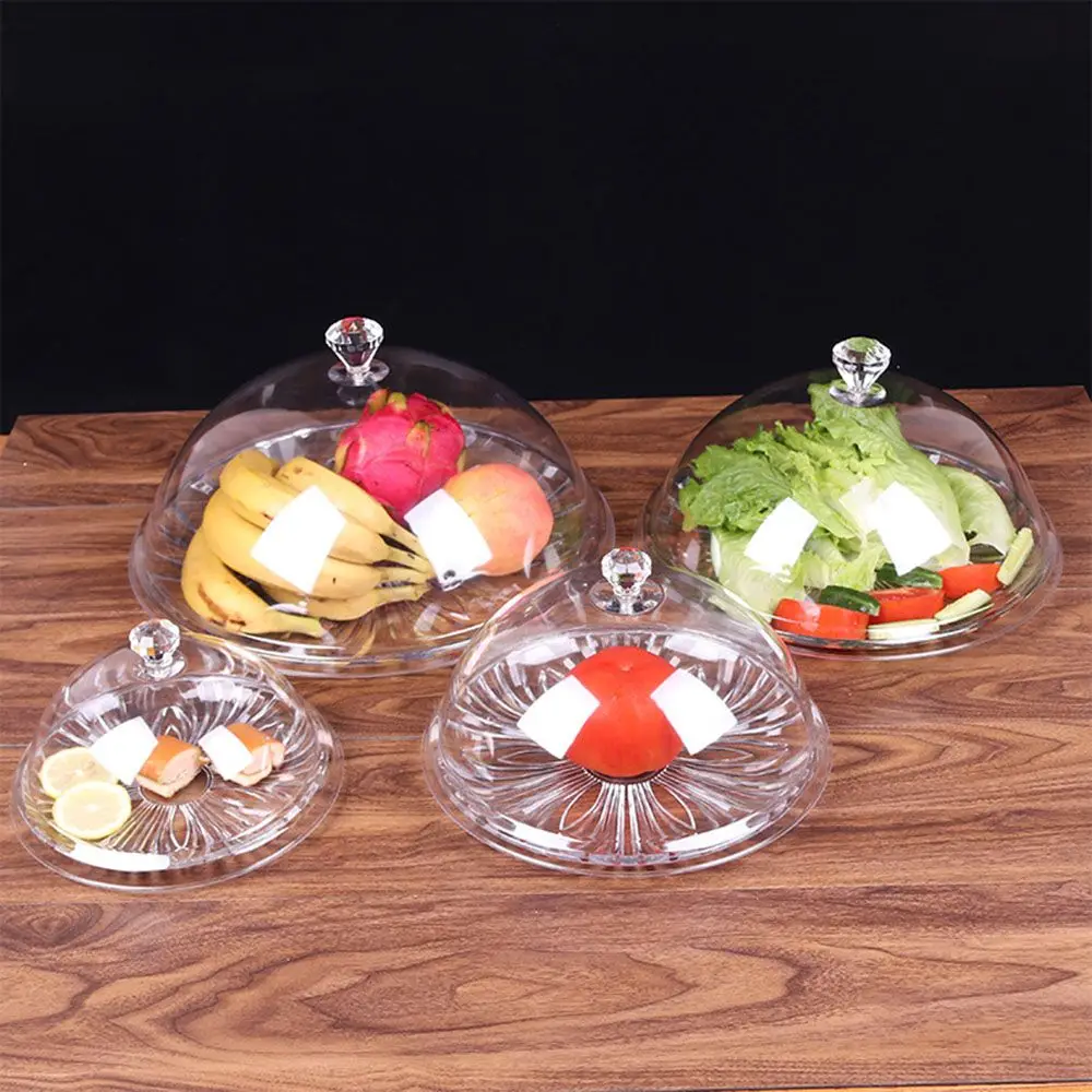 Cake-Plate-Bread-Fruit-Display-Holder-Creative-Acrylic-Tempered-Plastic ...