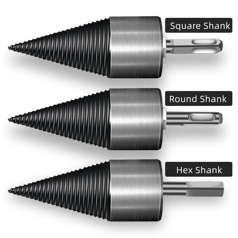 32-38-42-45-50mm-Firewood-Splitting-Drill-Bit-Wood-Splitter-Screw-Cones ...