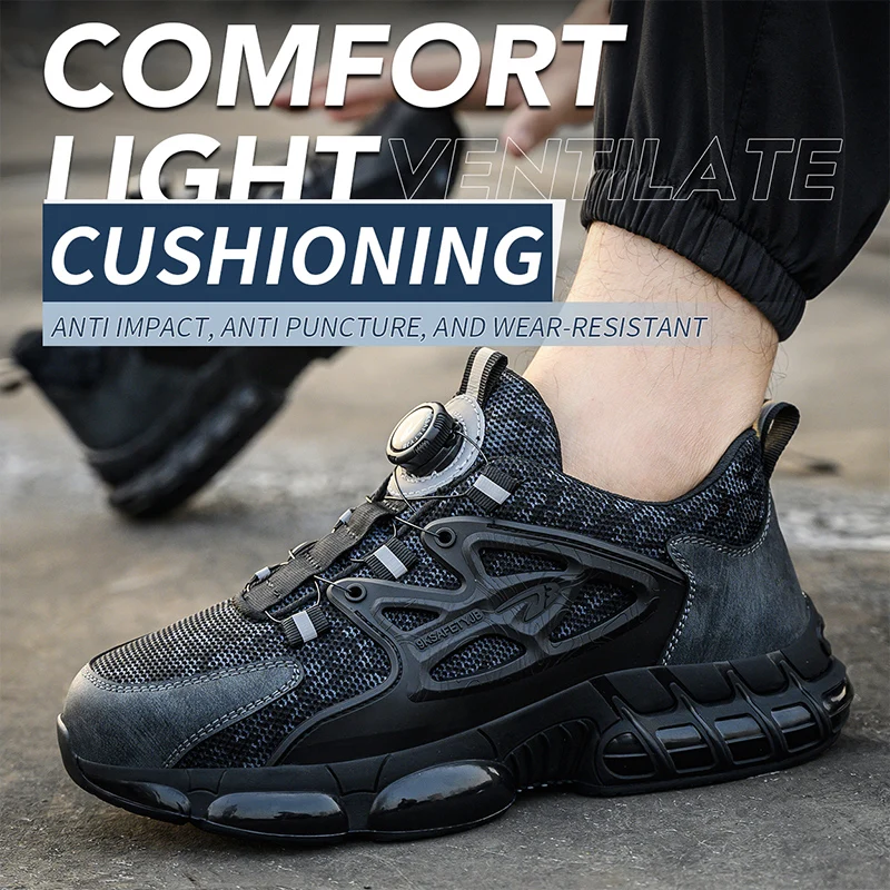 Rotating-Button-Men-Safety-Shoes-Anti-Punctur-Protective-Sneakers-Steel ...