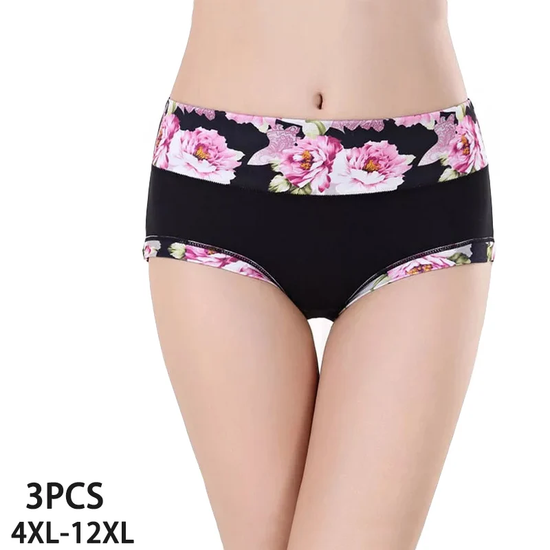 4XL-12XL-Sexy-Panties-Women-Underwear-Cotton-Plus-Size-Briefs-Girls-Ladies-Lingeries-Printed ...