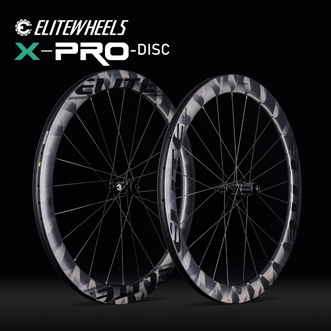ELITEWHEELS-PRO-X-WEAVE-Road-Disc-Carbon-Wheelset-Low-Resistance-Center ...