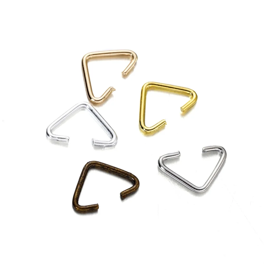 100pcs-Metal-Iron-Triangle-Clasps-Buckle-Connector-Jump-Rings-For-DIY ...