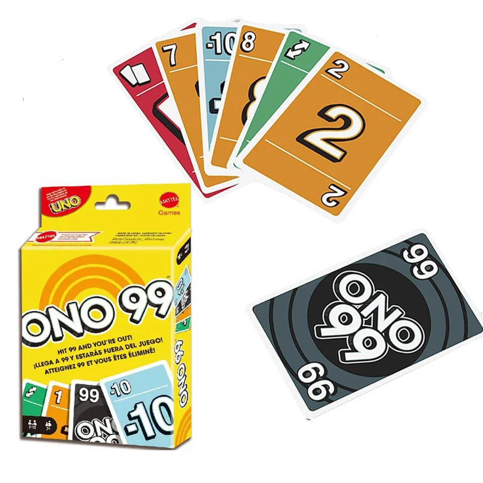Uno-Games-ONO-99-Card-Game-for-Kids-Families-2-to-6-Players-Adding ...