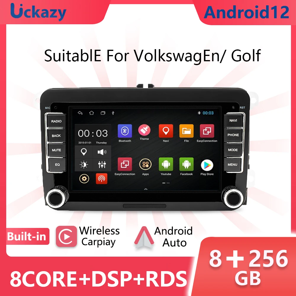 2 Din Android 12 Car Radio For Amarok Volksagen VW Passat B6 B7 CC T5 ...