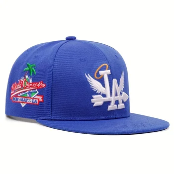 Letter LA Embroidery Snapback Hat Coconut Tree Baseball Caps High ...