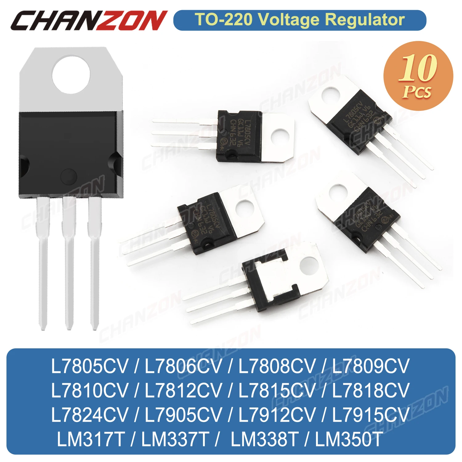 Transistor-regulador-de-voltaje-TO220-Lm317T-Lm337T-L7805Cv-L7806Cv ...