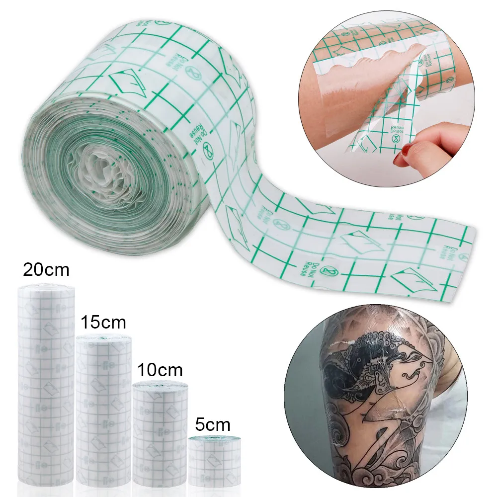 10M Roll Tattoo Film Aftercare Waterproof Bandages Sheet Adhesive Wrap ...
