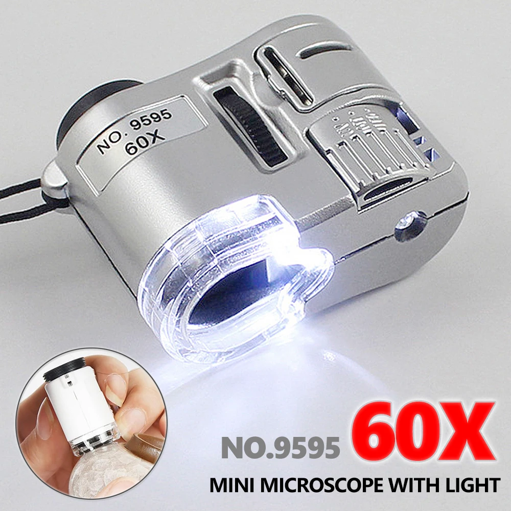 60x-beleuchtete-Lupe-mit-Licht-lampe-LED-Mini-Taschen-mikroskop ...