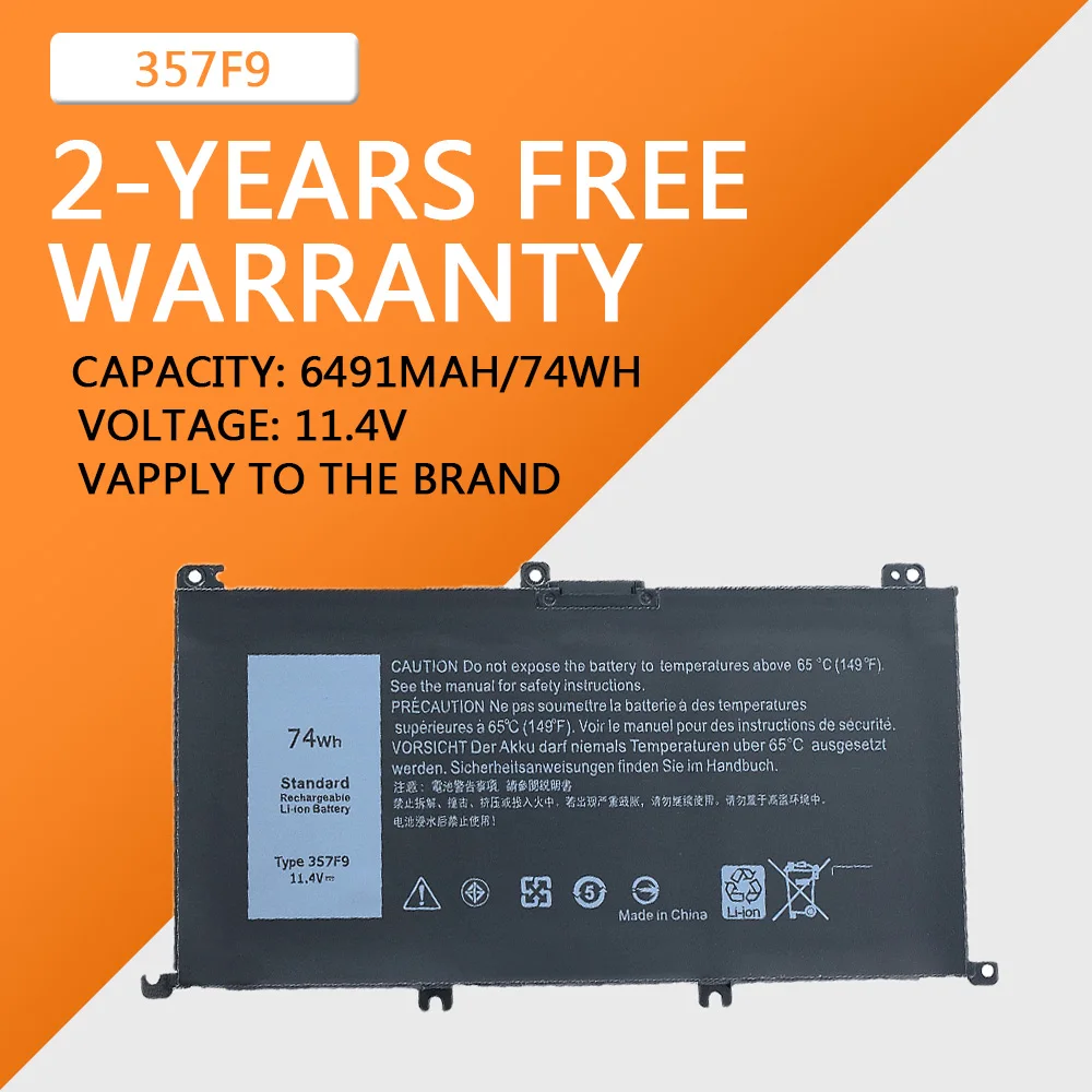 357F9-74Wh-11-1V-Laptop-Battery-For-DELL-Inspiron-15-7559-7000-7557 ...