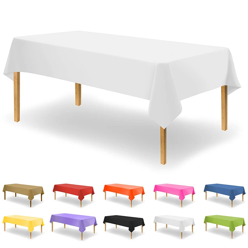 Manteles-desechables-impermeables-de-PE-manteles-de-mesa-de-183x73cm ...