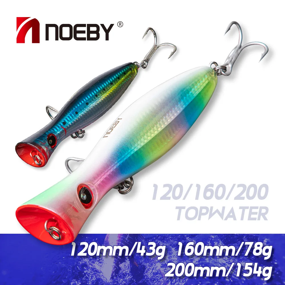 Noeby-Popper-Fishing-Lure-120mm-43g-160mm-78g-200mm-154g-Topwater-Wobblers-Saltwater-Artificial ...
