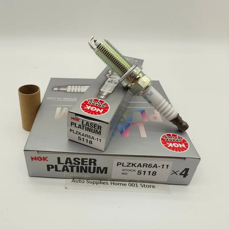 4Pcs Original NGK 5118 PLZKAR6A-11 Dual Platinum Spark Plug For Renault ...