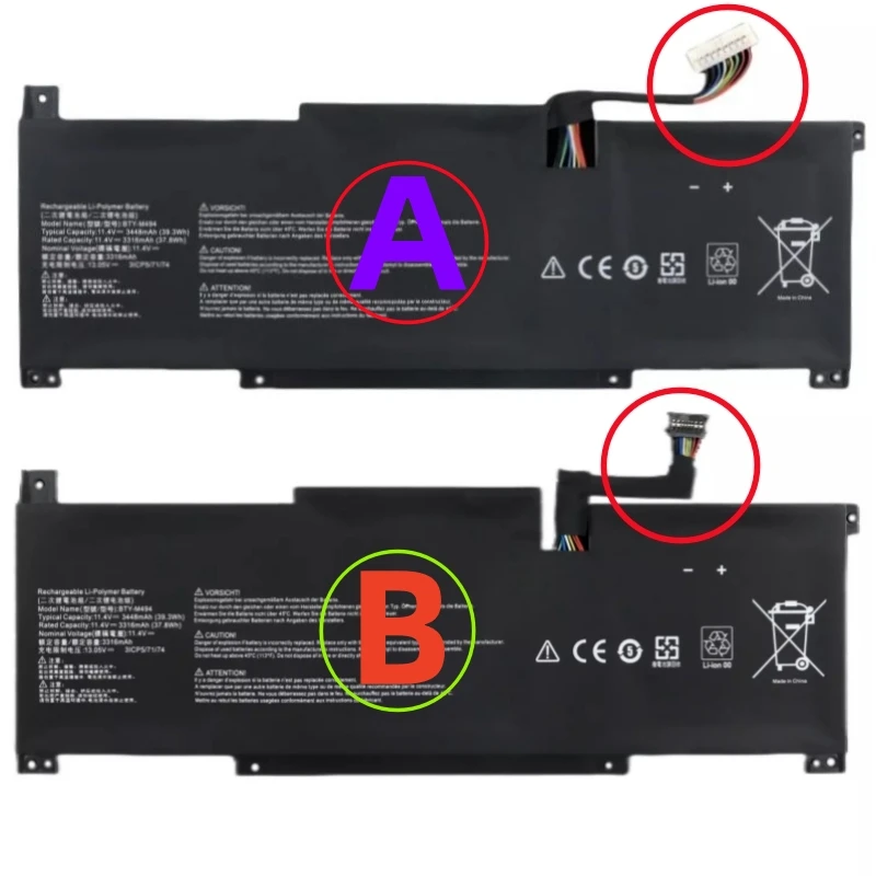 Stealth 15M A11SEK A11UEK A11UEKV BTY-M494 Battery For Msi Modern 15 ...