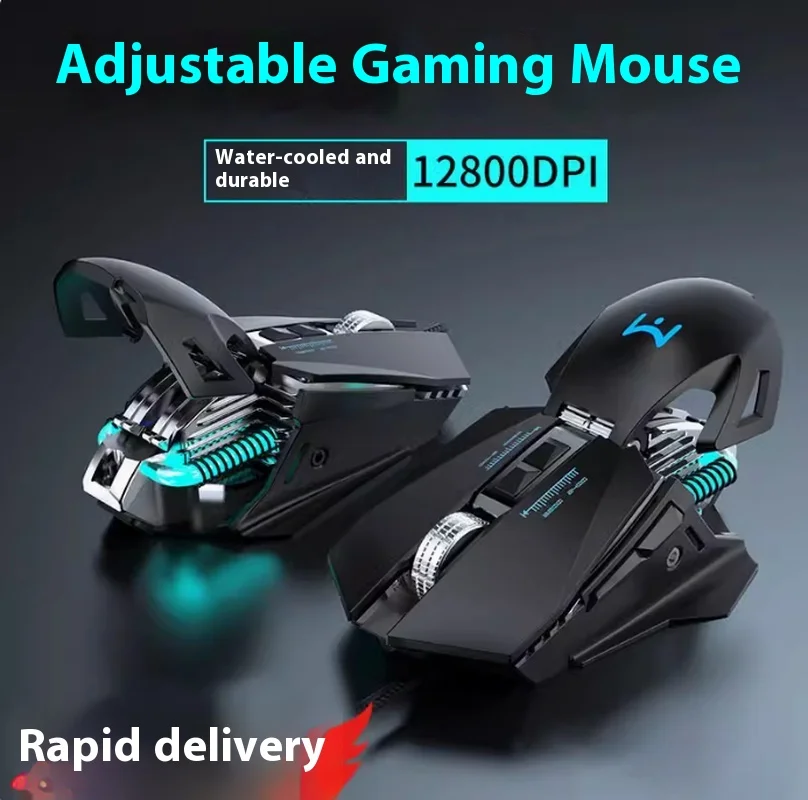 Mk600-Mechanical-Mouse-Esports-Game-Wired-Macro-Programming-Metal-Mouse ...