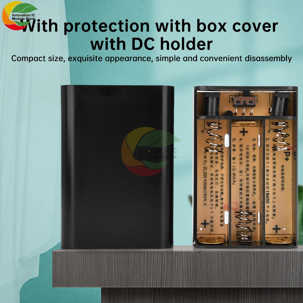 12V-Rechargeable-3-Cell-Solder-Free-18650-Tandem-Battery-Box-Removable ...