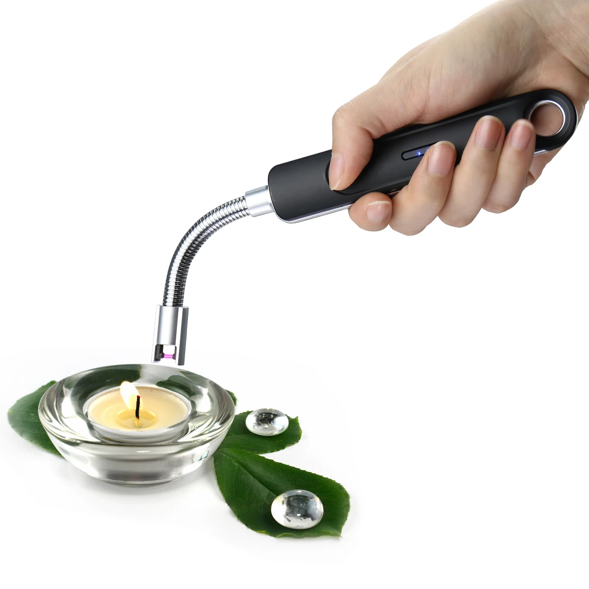 Electric-Rechargeable-Arc-Kitchen-Lighter-with-with-LED-Battery-Display ...