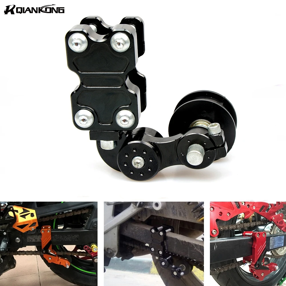 Motorcycle Chain Tensioner Chain adjuster Bolt on Roller Adjust For ...