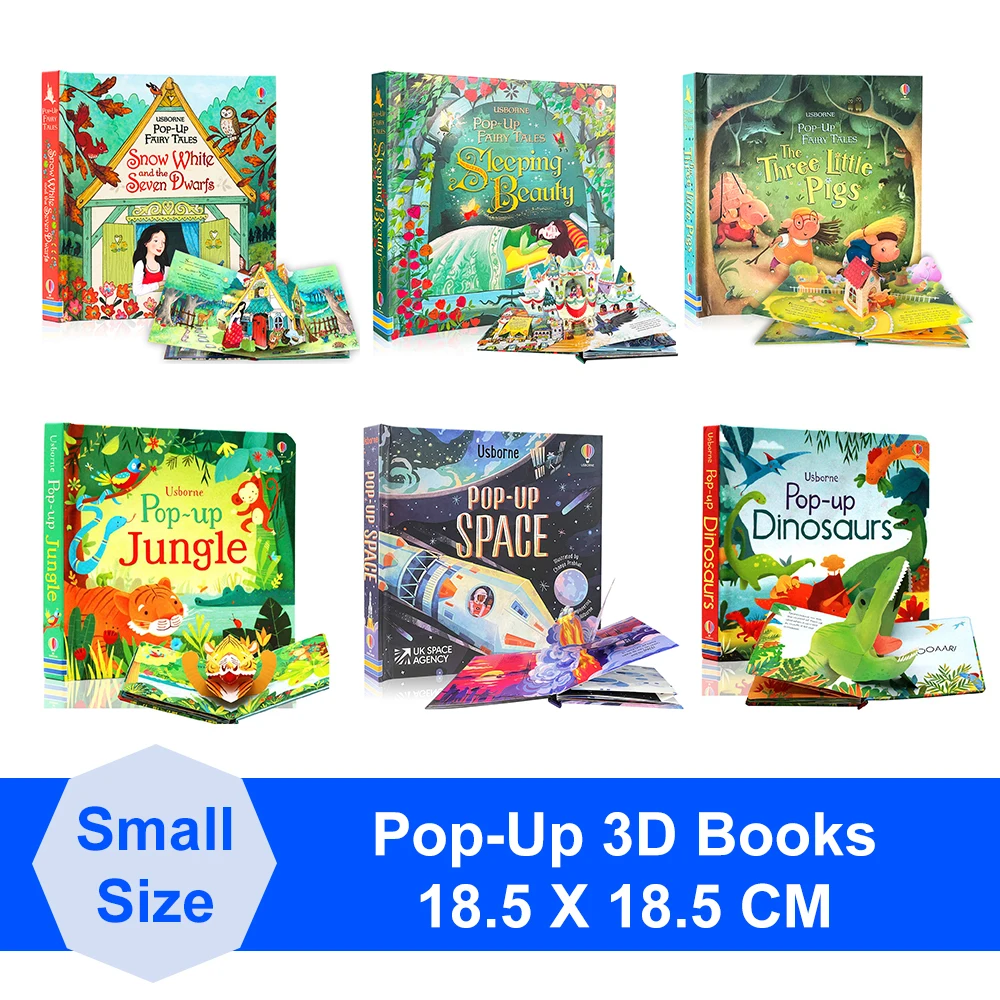 Usborne-Pop-Up-Fairy-Tales-3D-Picture-Book-Cardboard-Coloring-English ...