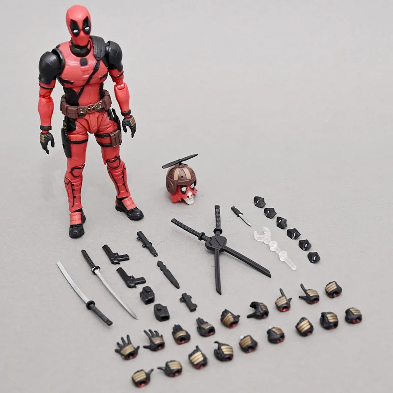 Marvel Shf Deadpool And Wolverine Action Figures Model V-Men Toy Joint ...