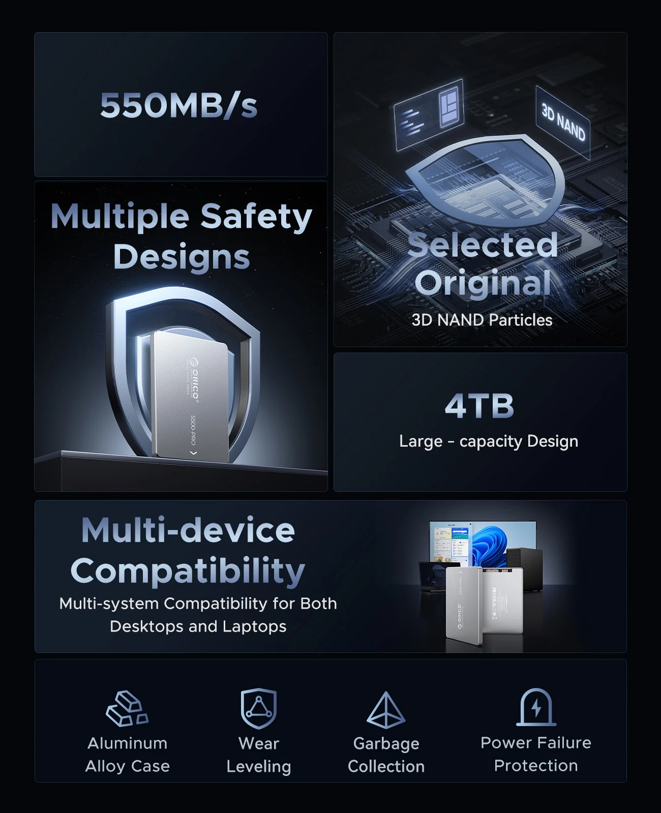 ORICO S500PRO SATA III SSD 1/4 ТБ | AliExpress