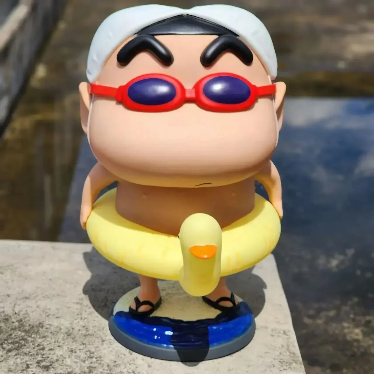 Figura de gran tamaño de Crayon Shin-Chan, anillo de natación de verano ...