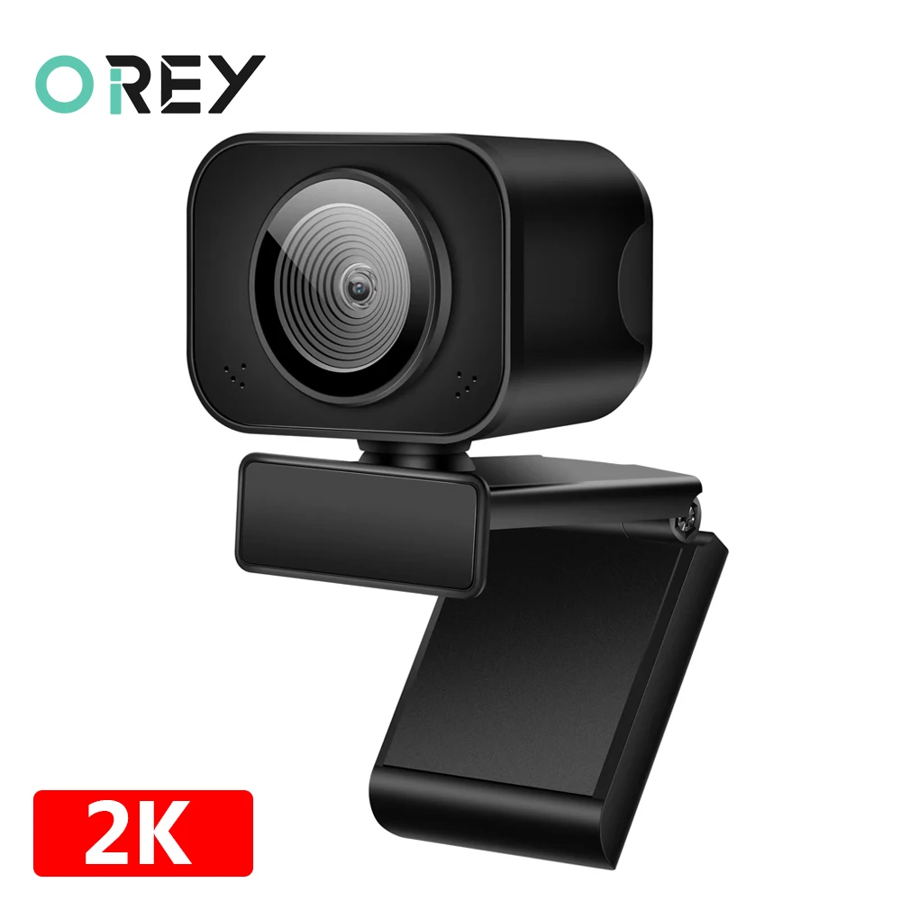 Webcam 2K Full HD USB, mini caméra web autofocus avec microphone pour ...