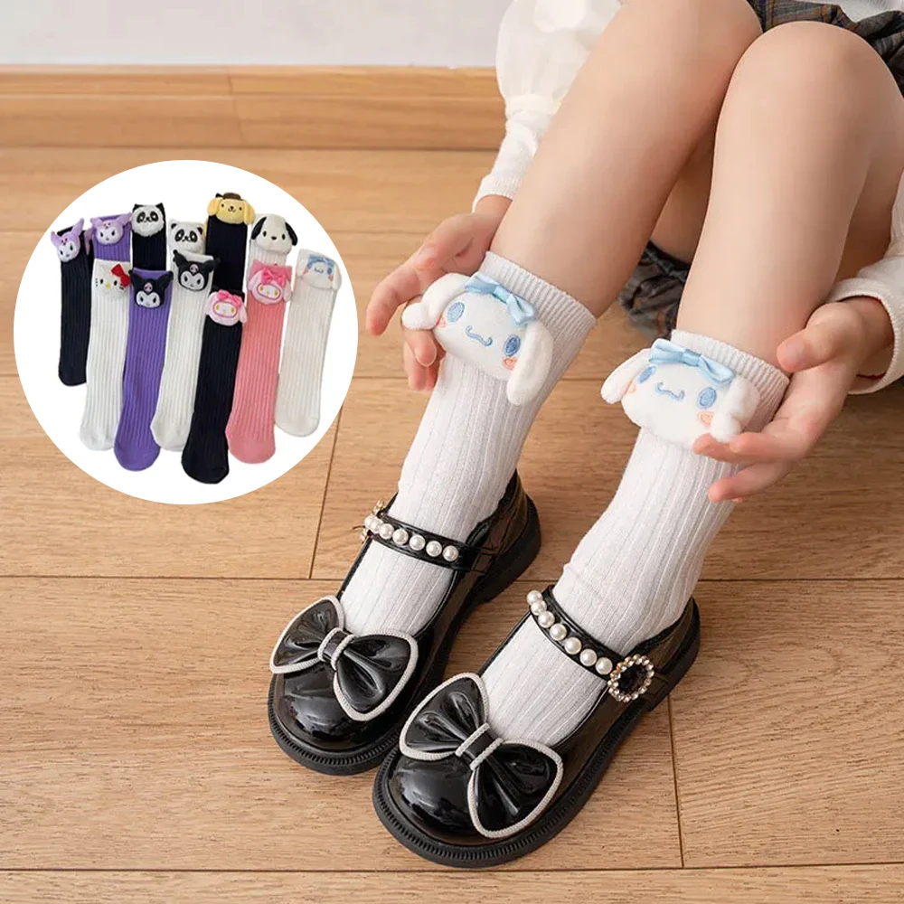 MINISO-Anime-Socks-Kuromi-Cinnamoroll-Hello-Kitty-Socks-Sanrio-Children ...