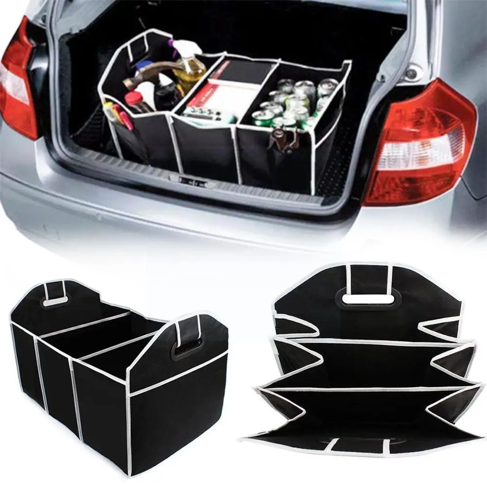 Car Trunk Organizer Box Large Capacity Auto Storage Storage Stowing Box ...