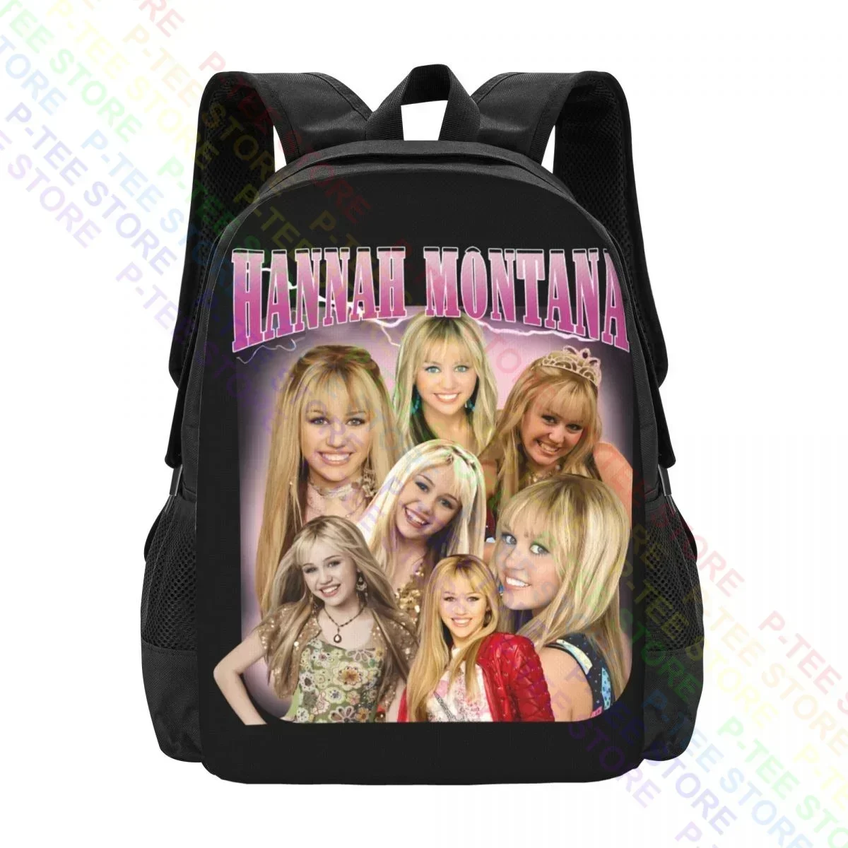 Hannah Montana Miley Cyrus P-198Backpack Large Capacity Foldable Sports ...