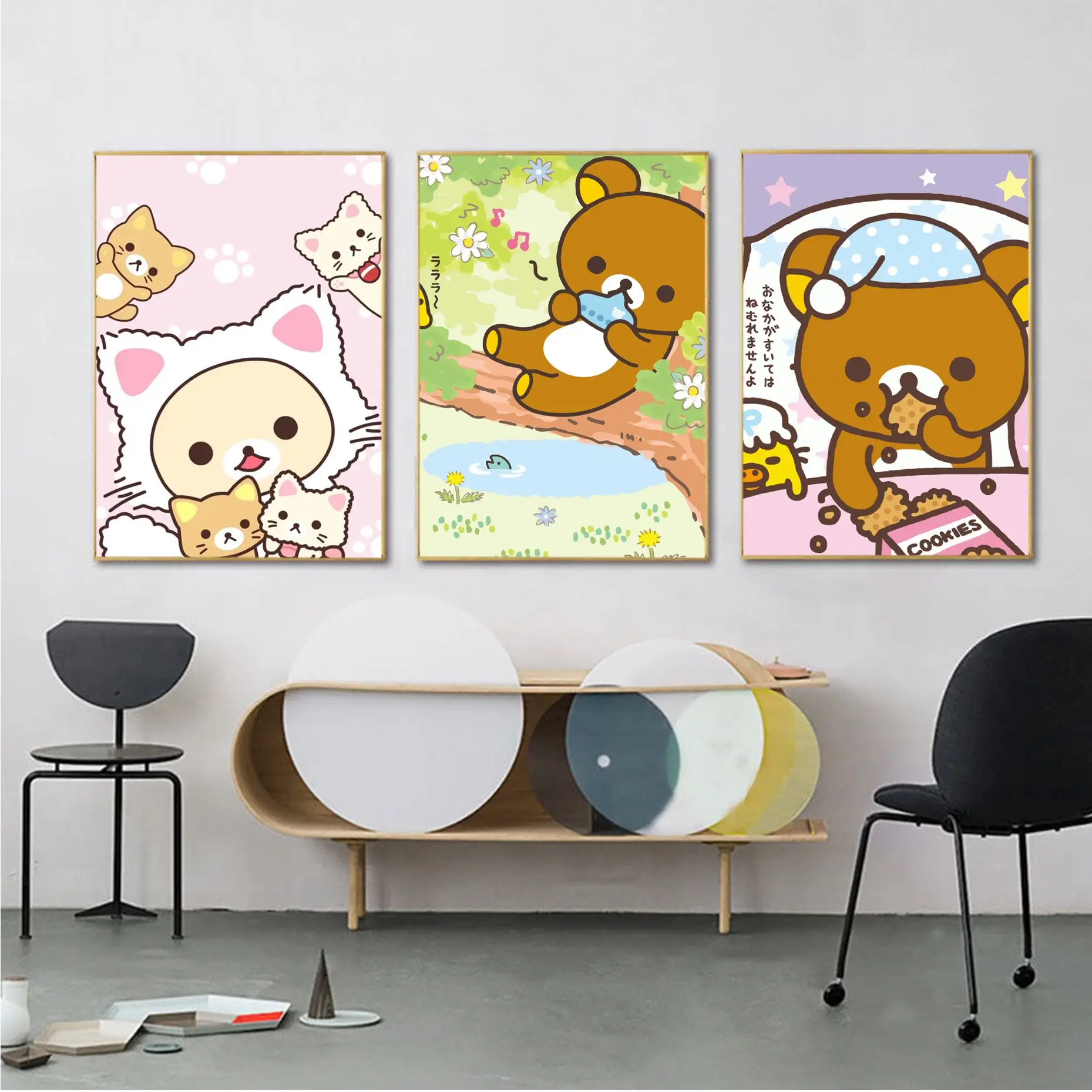 Cute-Cartoon-R-Rilakkuma-Classic-Anime-Poster-Vintage-Room-Home-Bar ...